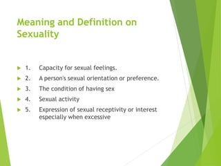 Sexuality & Sexual health | PPTX