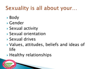 Sexuality And Sexual Health Assessment Pptx