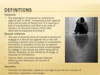 Sexuality & violence | PPT