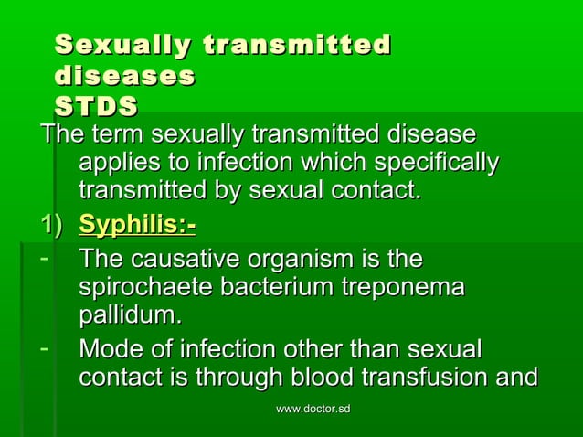 Sexually transmitted diseases | PPT