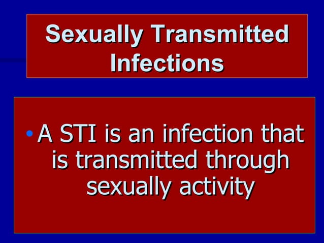 Sexually Transmitted Infections | PPT