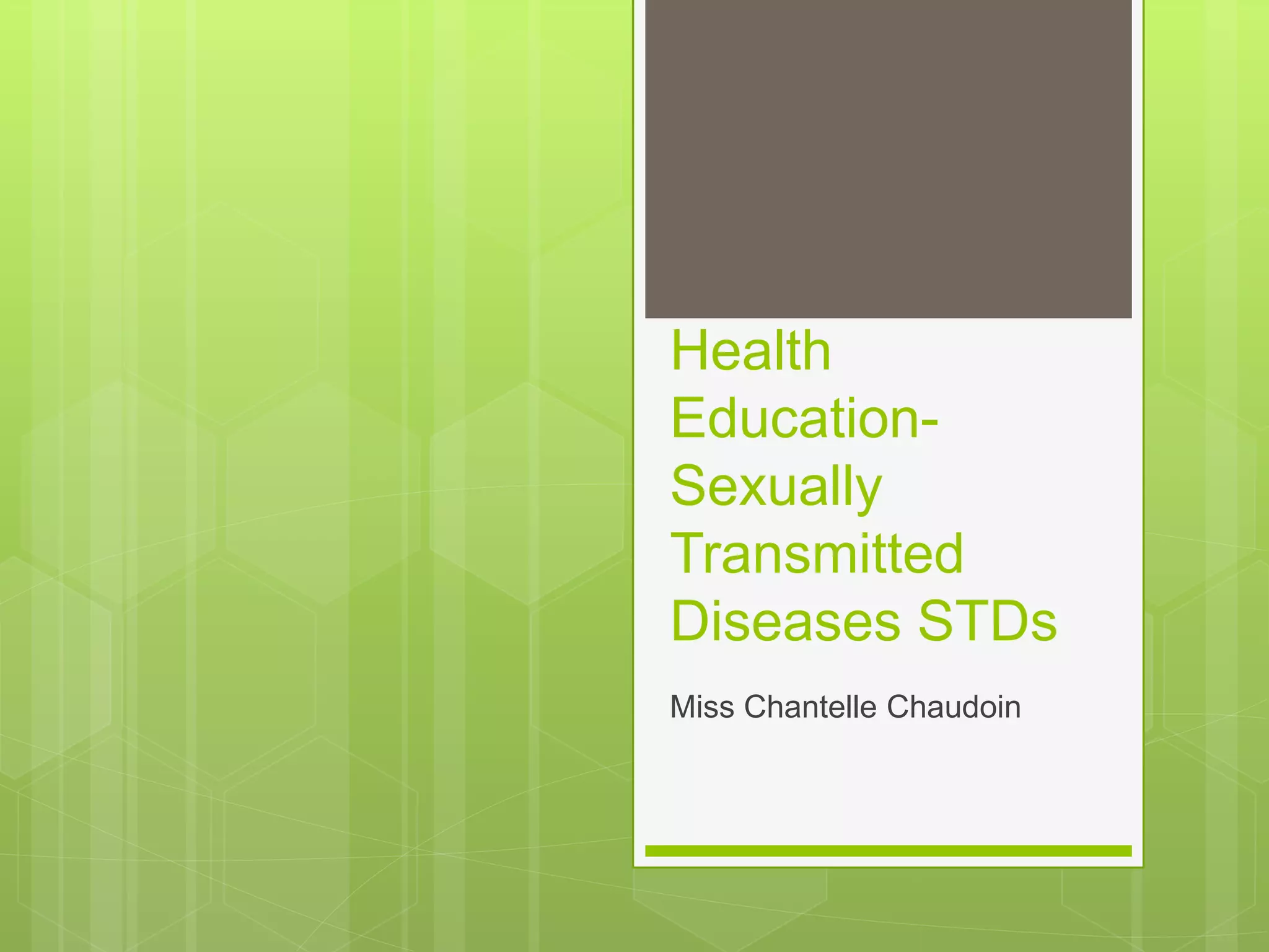 Sexually transmitted disease | PPT