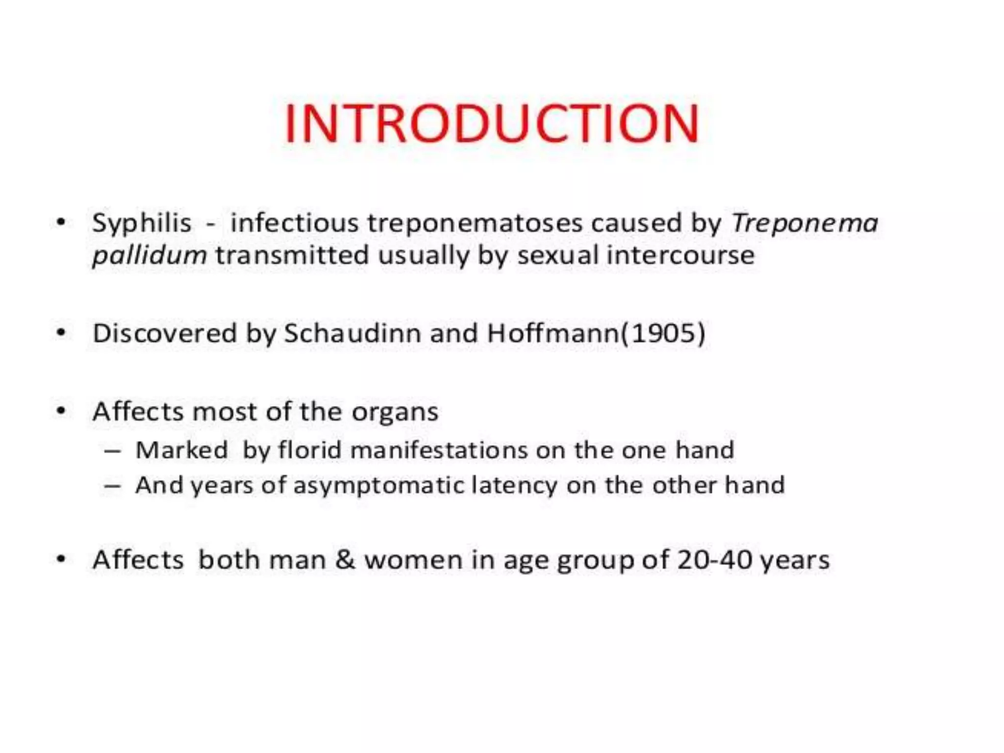 Sexually transmitted disease(SYPHILIS) | PPTX