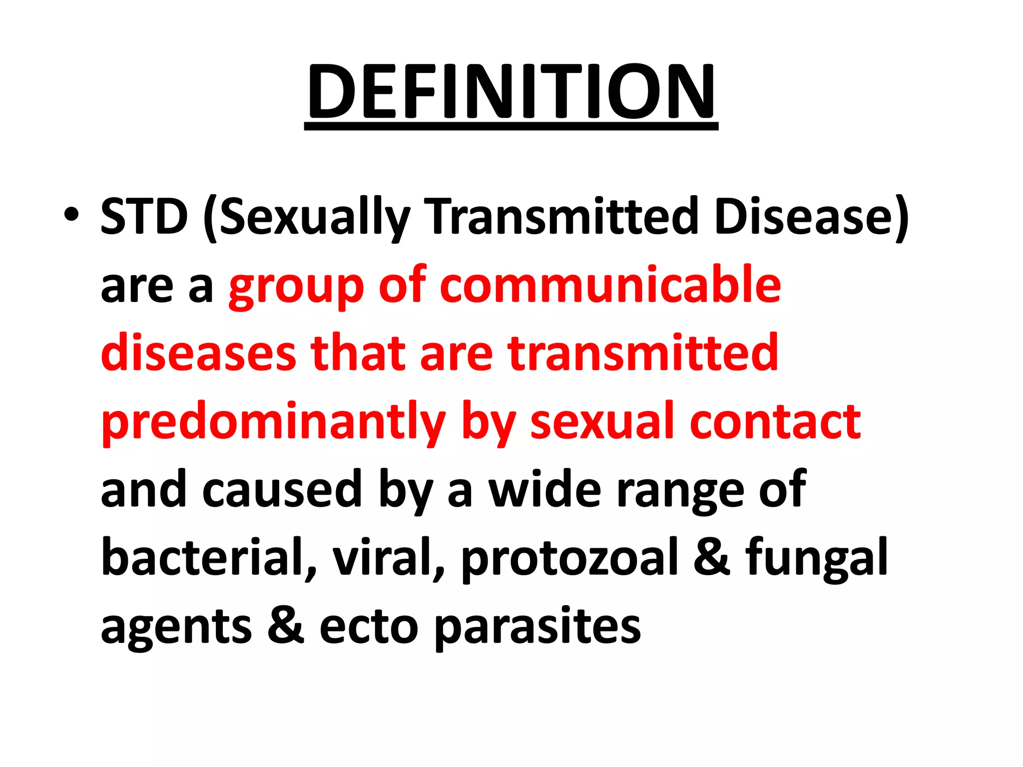 Sexually transmitted disease | PPTX