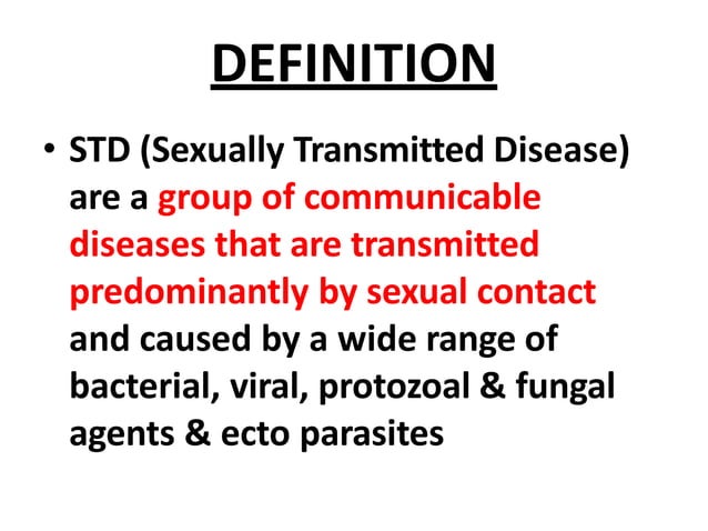 Sexually transmitted disease | PPTX
