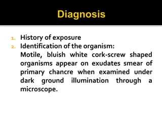 Sexually transmitted diseases- Syphilis and Lymphogranuloma venereum | PPT