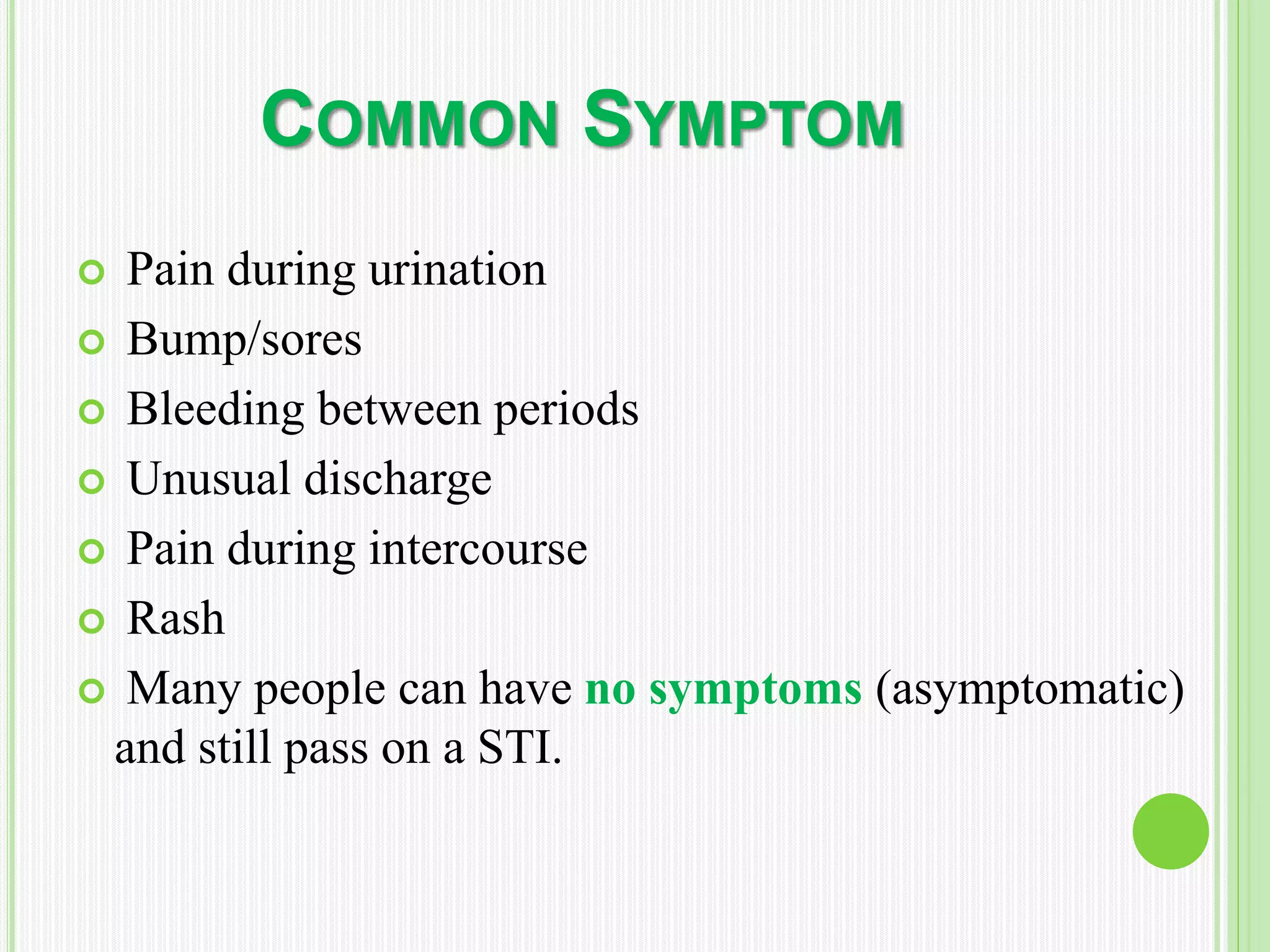 Sexually transmitted diseases | PPTX