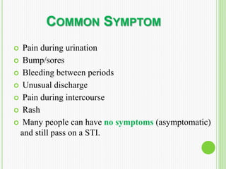 Sexually transmitted diseases | PPTX