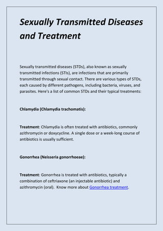 Sexually Transmitted Diseases and Treatment.docx