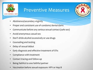 Sexually Transmitted Infections & The Youth | PPTX