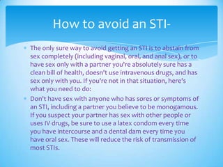 Sexually transmitted infections | PPTX