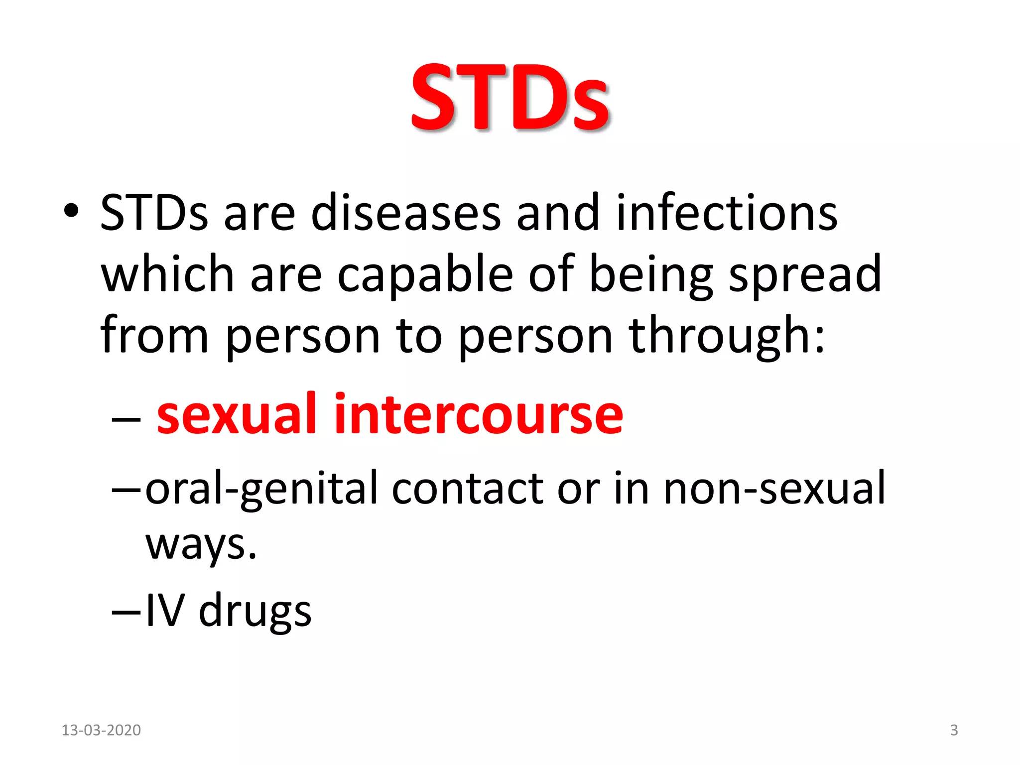 Sexually Transmitted Infections | PPTX | Sexual Conditions | Sexual Health