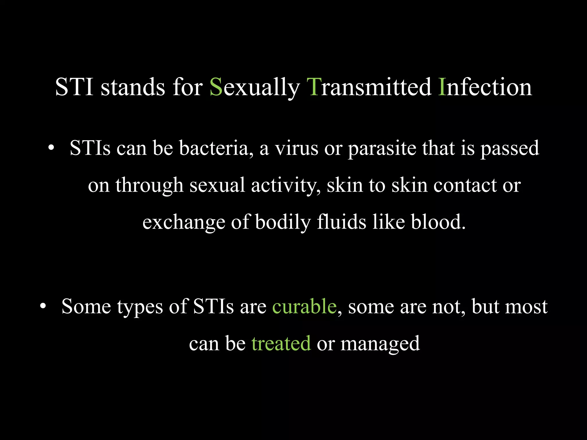 Sexually Transmitted Infections 101 | PPTX