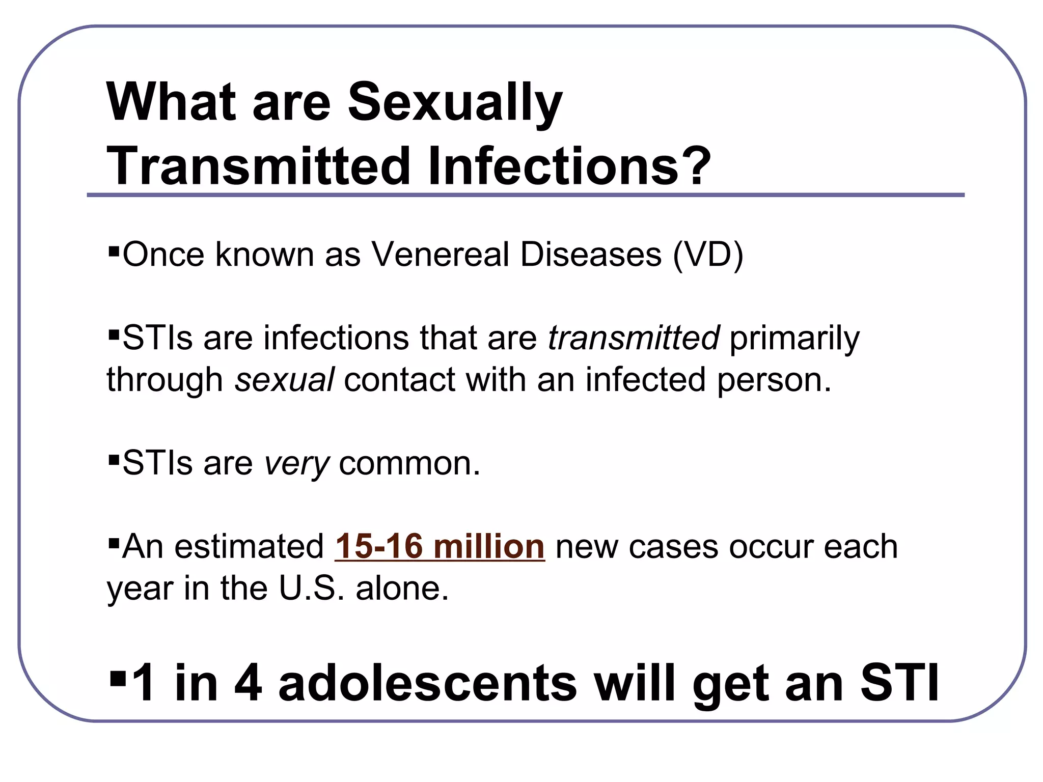 Sexually Transmitted Infections | PPT