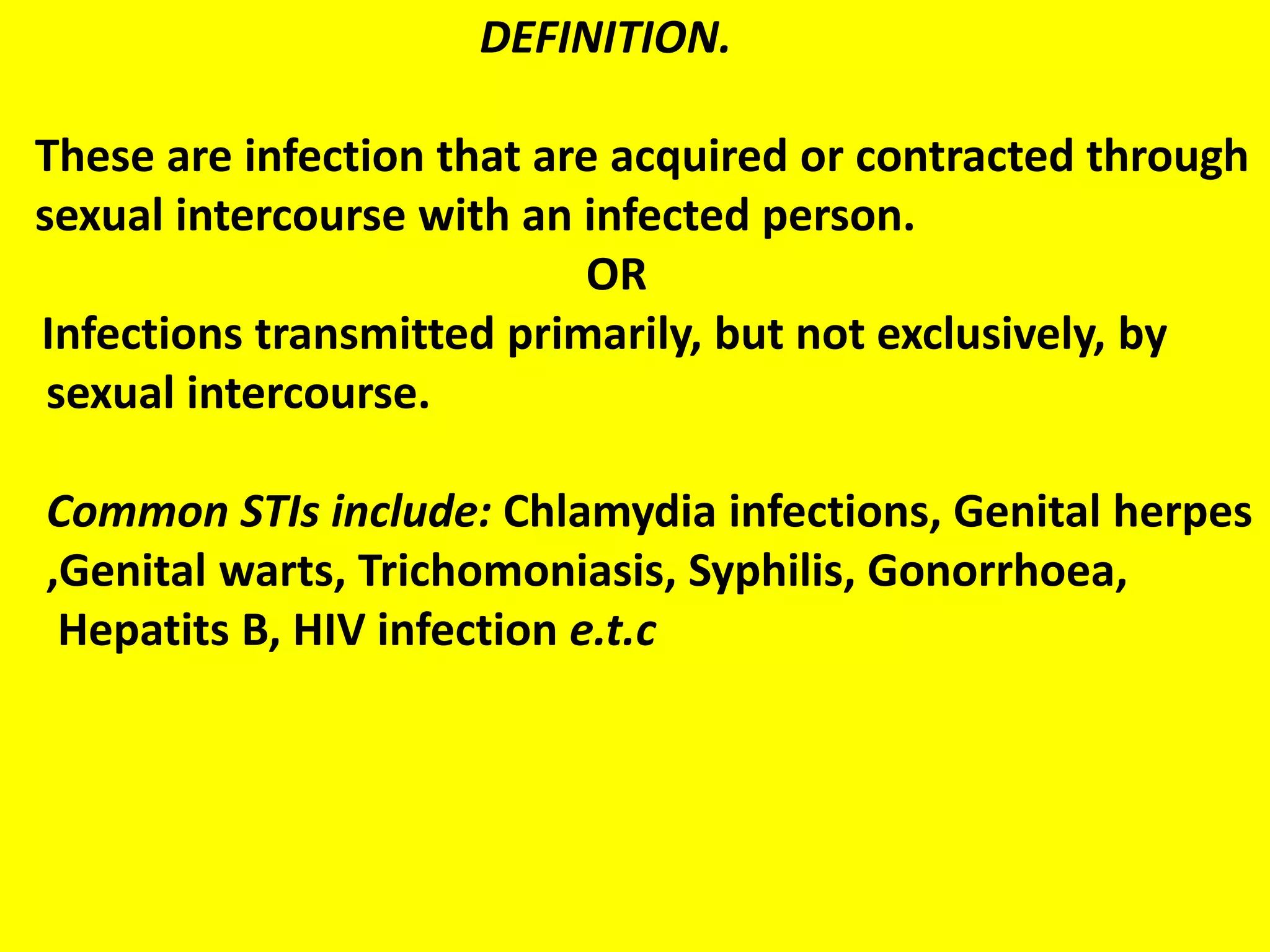 Sexually transmitted infections (sti) | PPTX