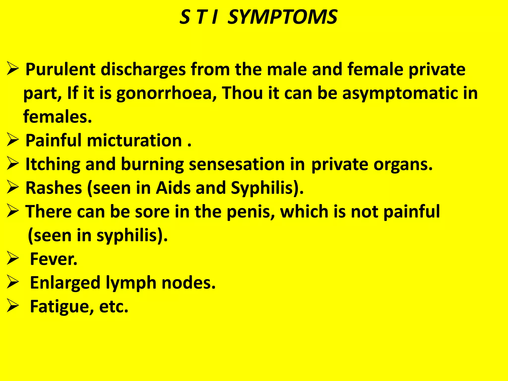 Sexually transmitted infections (sti) | PPTX