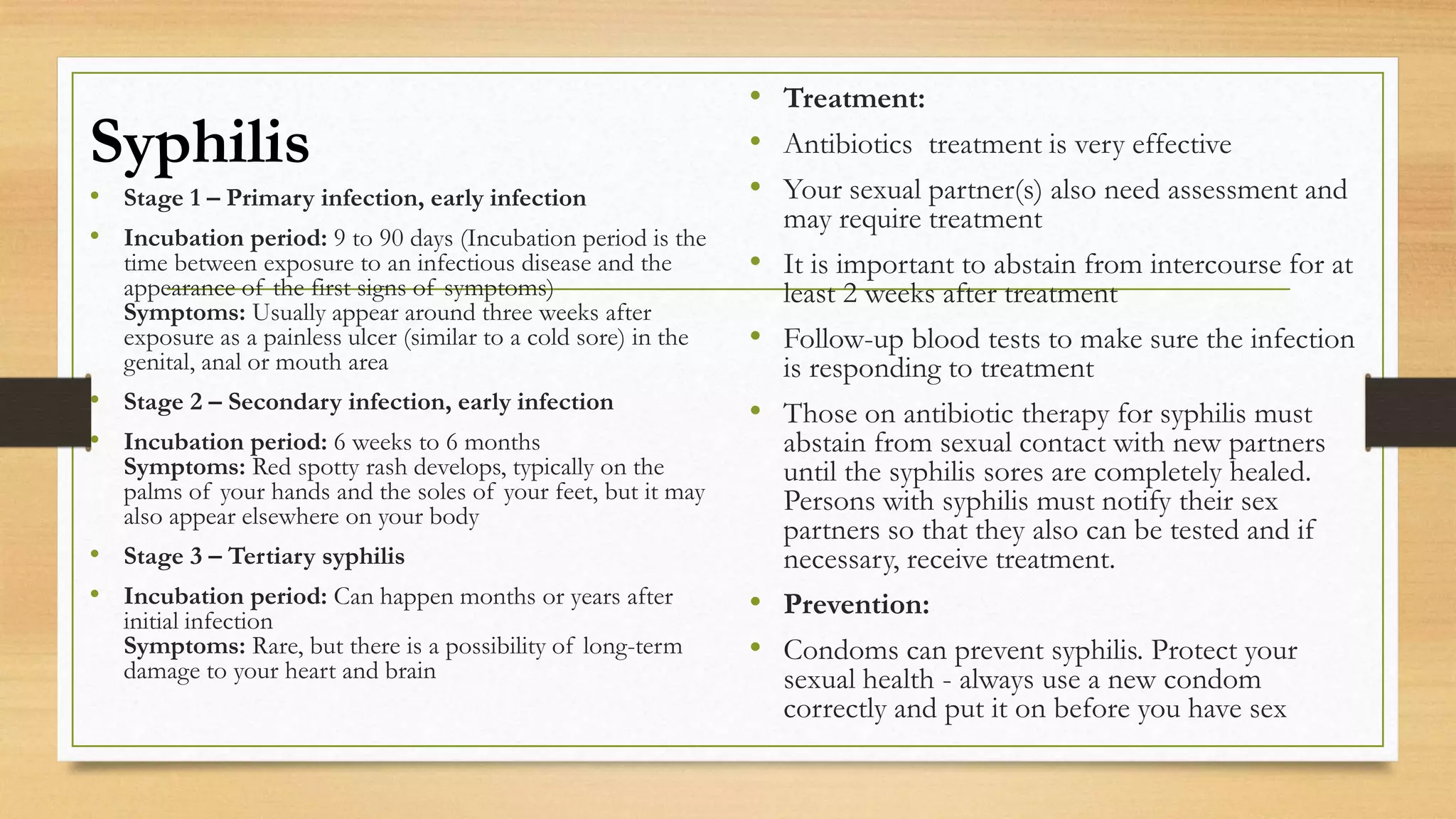 Sexually Transmitted Infections (STI’s) Presented By Theresa Lowry ...