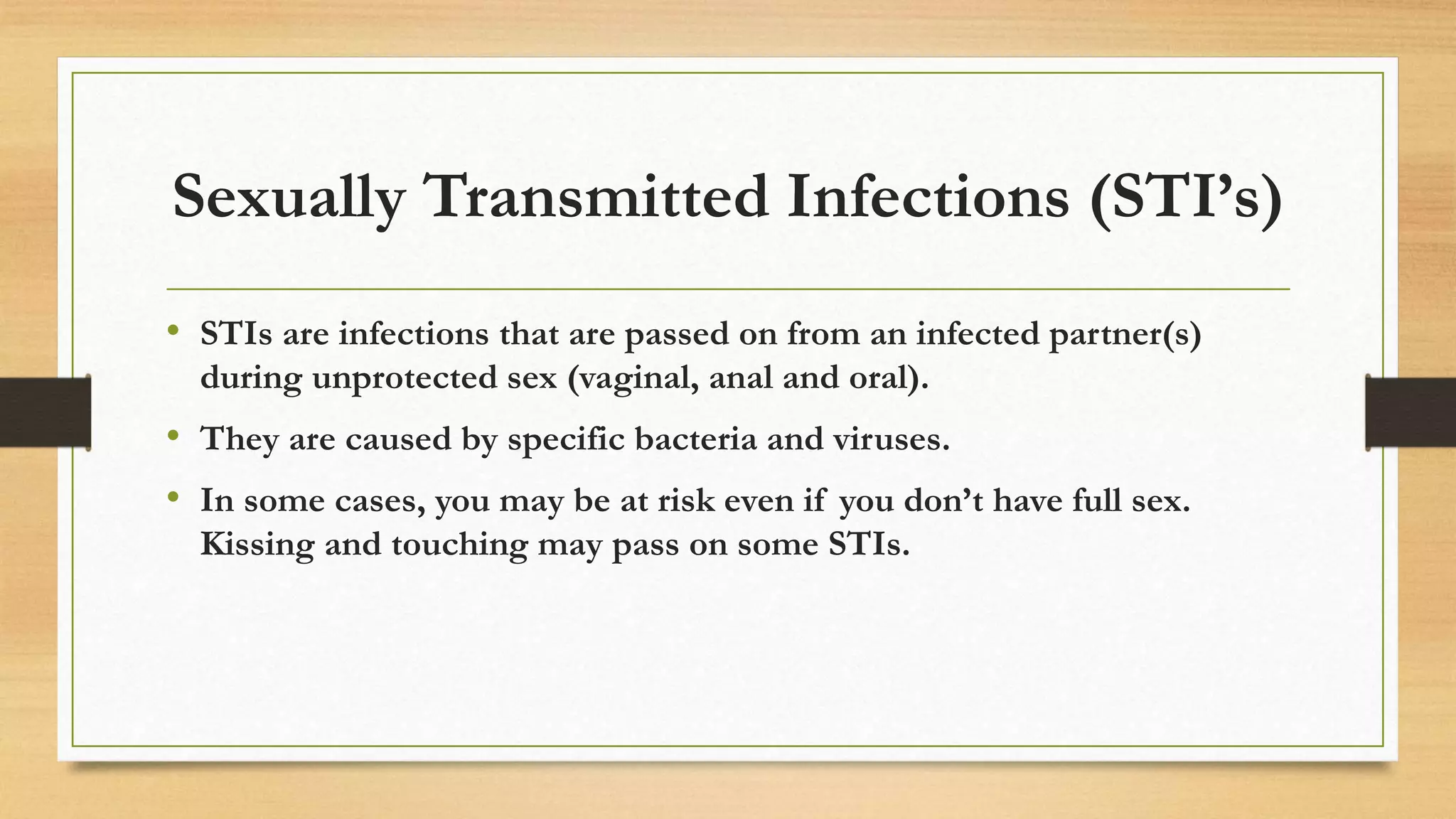 Sexually Transmitted Infections (STI’s) Presented By Theresa Lowry-Lehnen Nurse Practitioner and ...