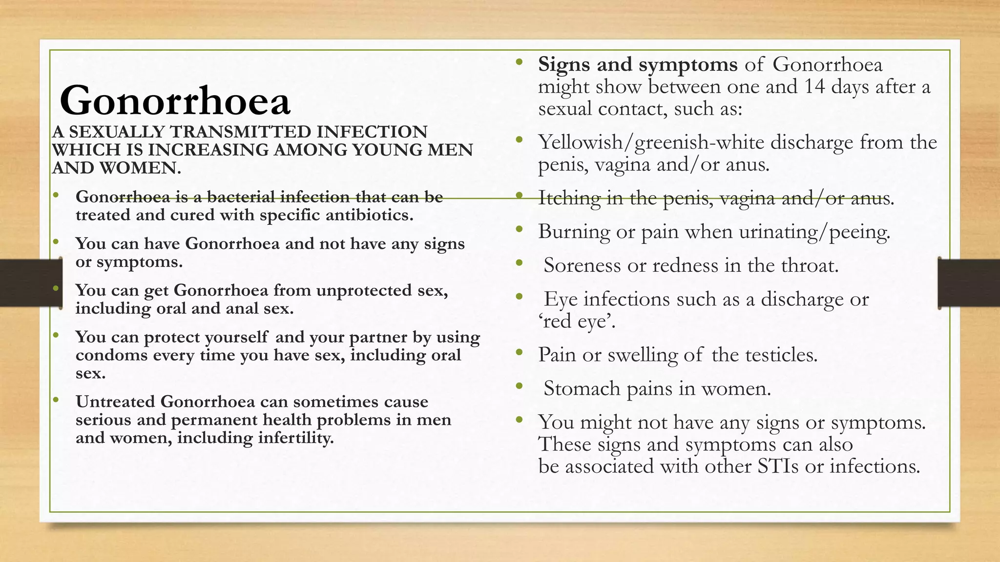 Sexually Transmitted Infections (STI’s) Presented By Theresa Lowry ...