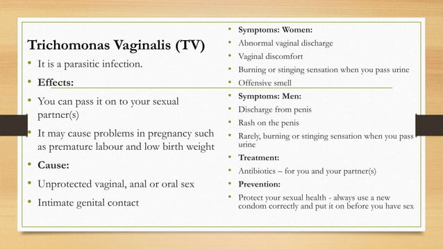 Sexually Transmitted Infections (STI’s) Presented By Theresa Lowry ...