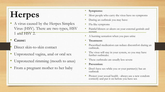 Sexually Transmitted Infections (STI’s) Presented By Theresa Lowry ...