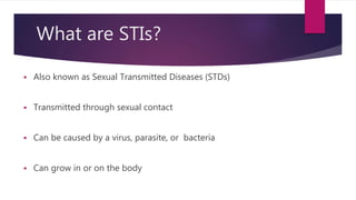 Sexually Transmitted Infections (STIs) | PPTX