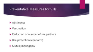 Sexually Transmitted Infections (STIs) | PPTX