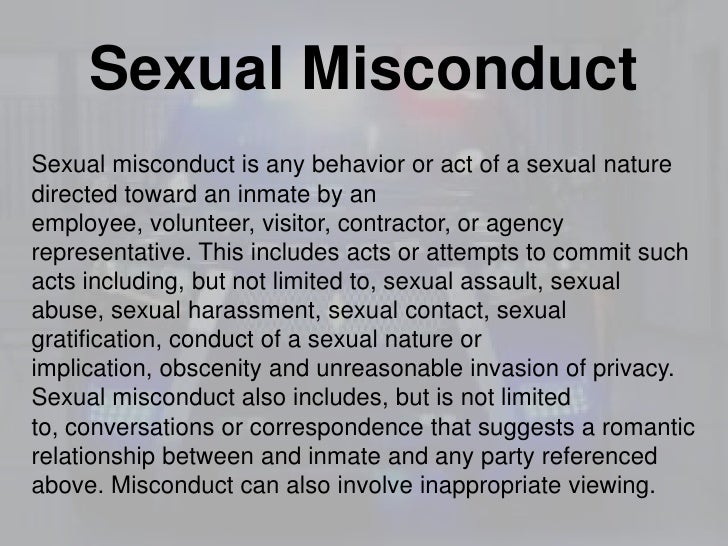 Sexual Misconduct