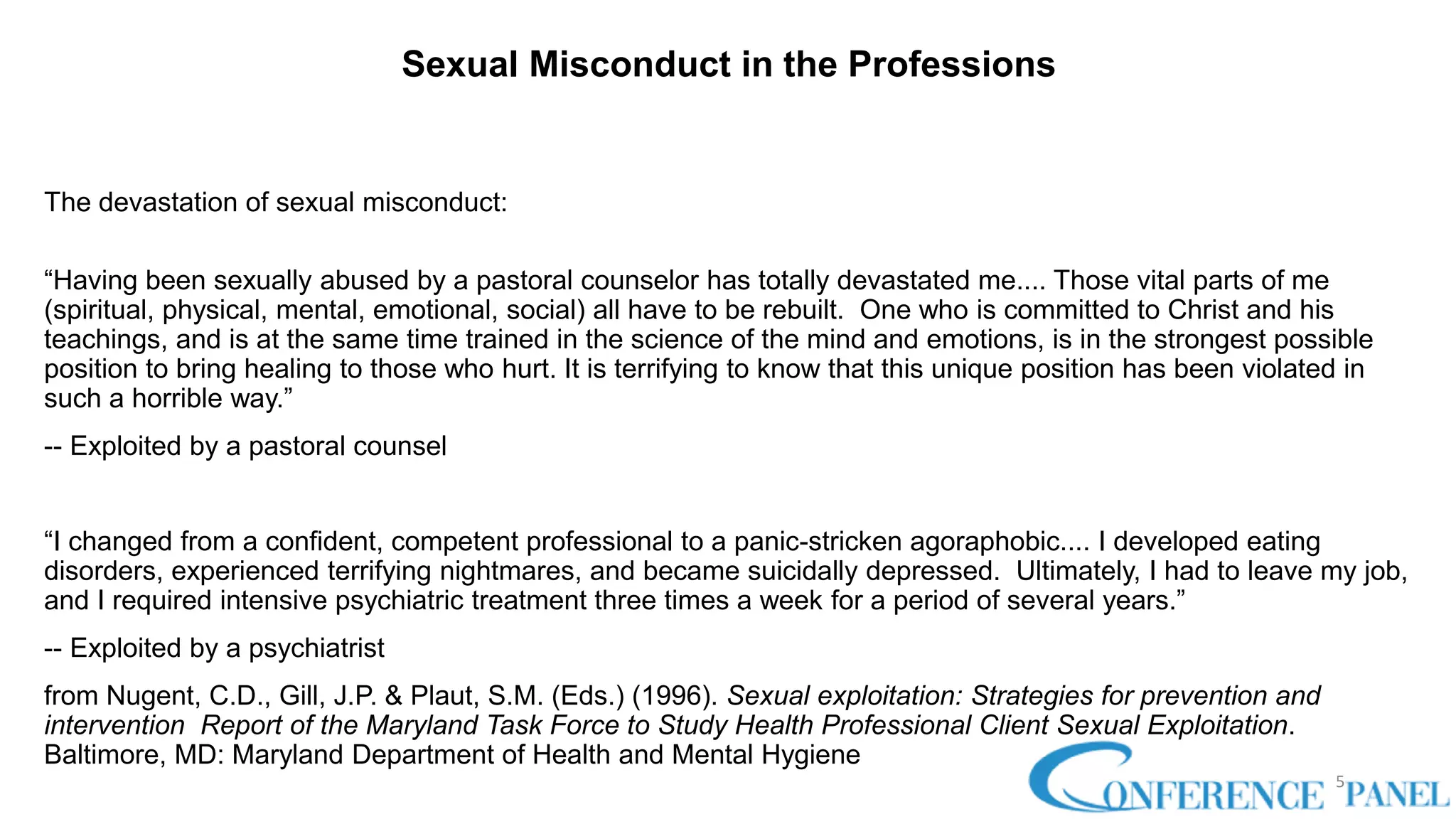 Sexual Misconduct in the Healthcare Profession 2022 Updates | PDF
