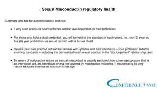 Sexual Misconduct in the Healthcare Profession 2022 Updates | PDF