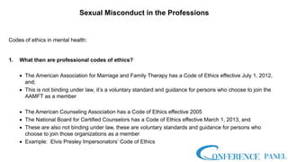 Sexual Misconduct in the Healthcare Profession 2022 Updates | PDF