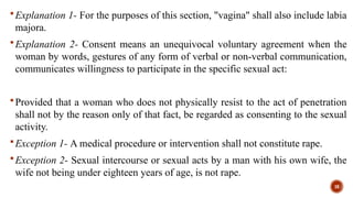 Sexual Offences and its examination along with guidelines on how to do ...