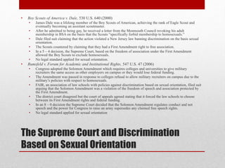 Sexual orientation, policy, and the public workplace | PPTX