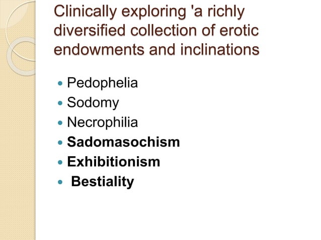 Sexual perversion | PPTX