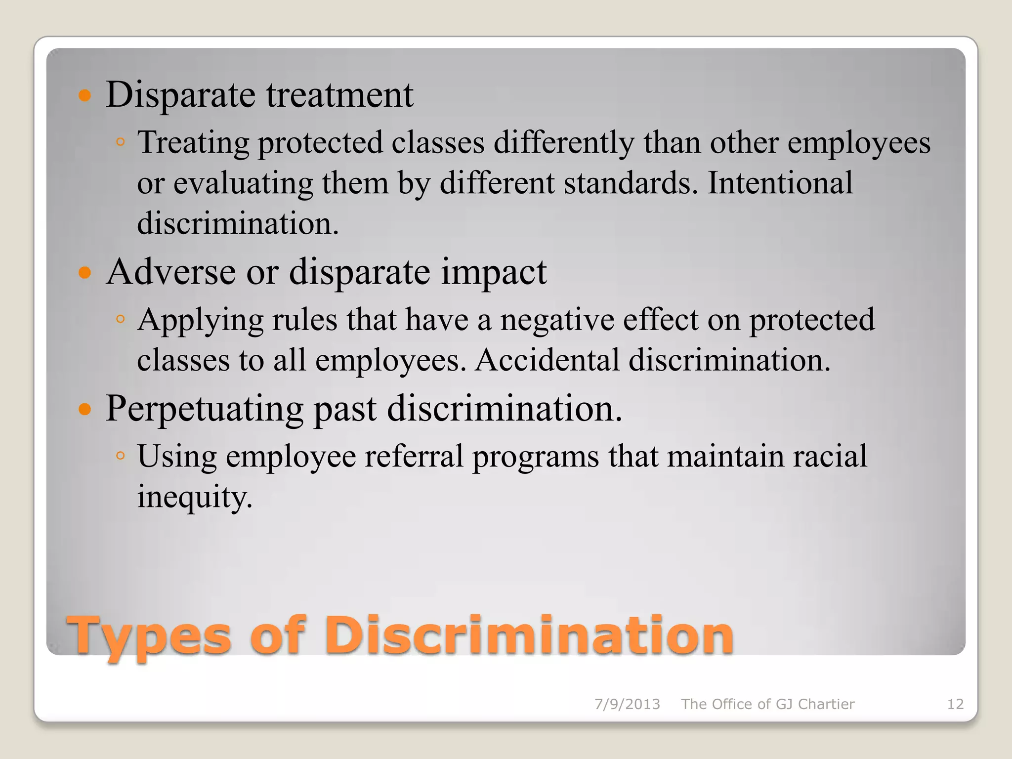 Sexual, racial and other forms of harassment | PPTX