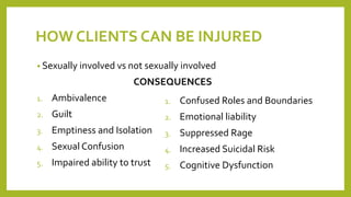 SEXUAL RELATIONSHIPS WITH CLIENTS.pptxxs | PPT