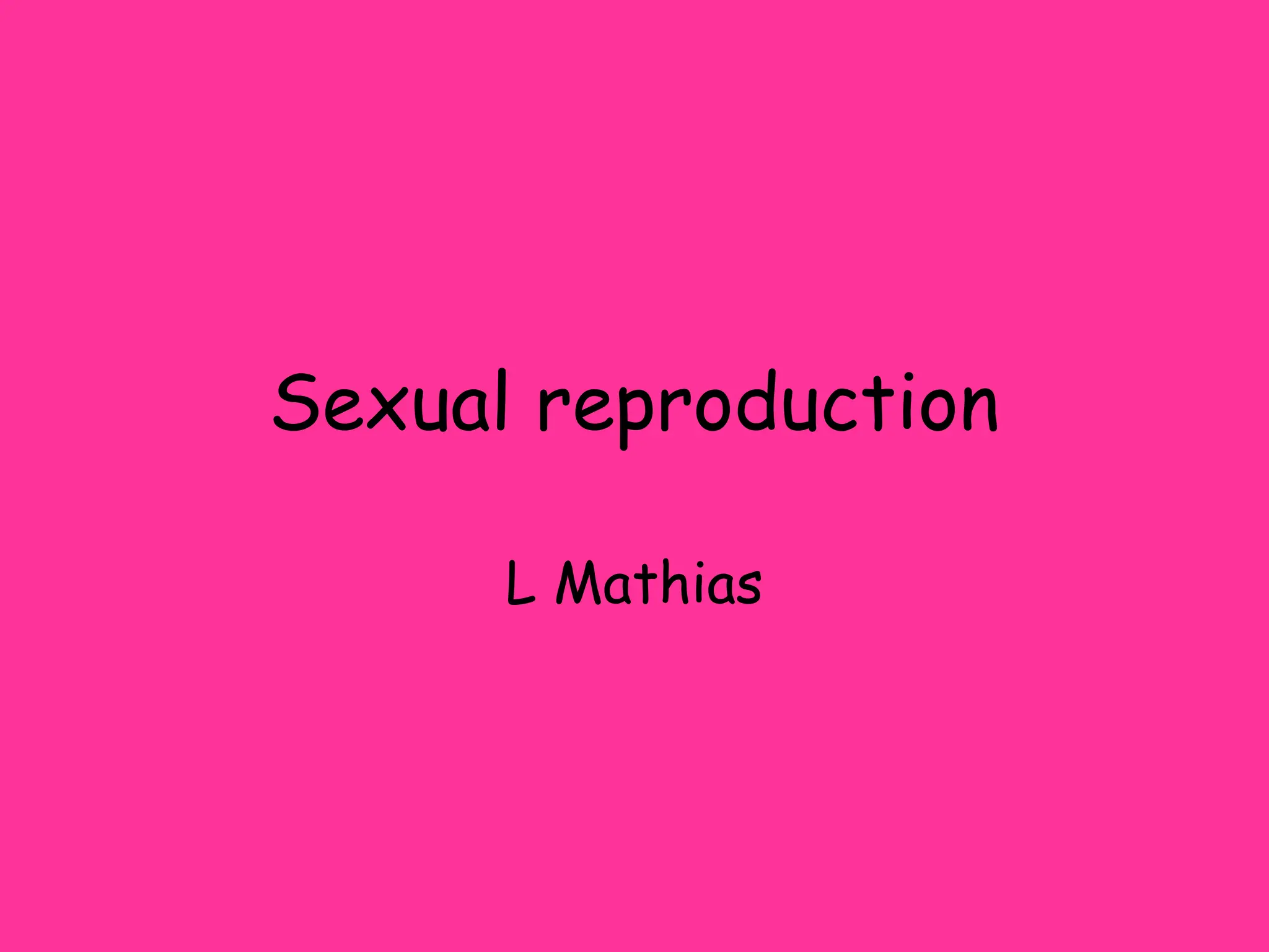 Sexualreproduction Ppt Again Biology Form Three Ppt