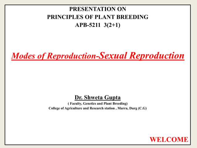 Sexual reproduction in flowering plants | PPTX | Infertility ...