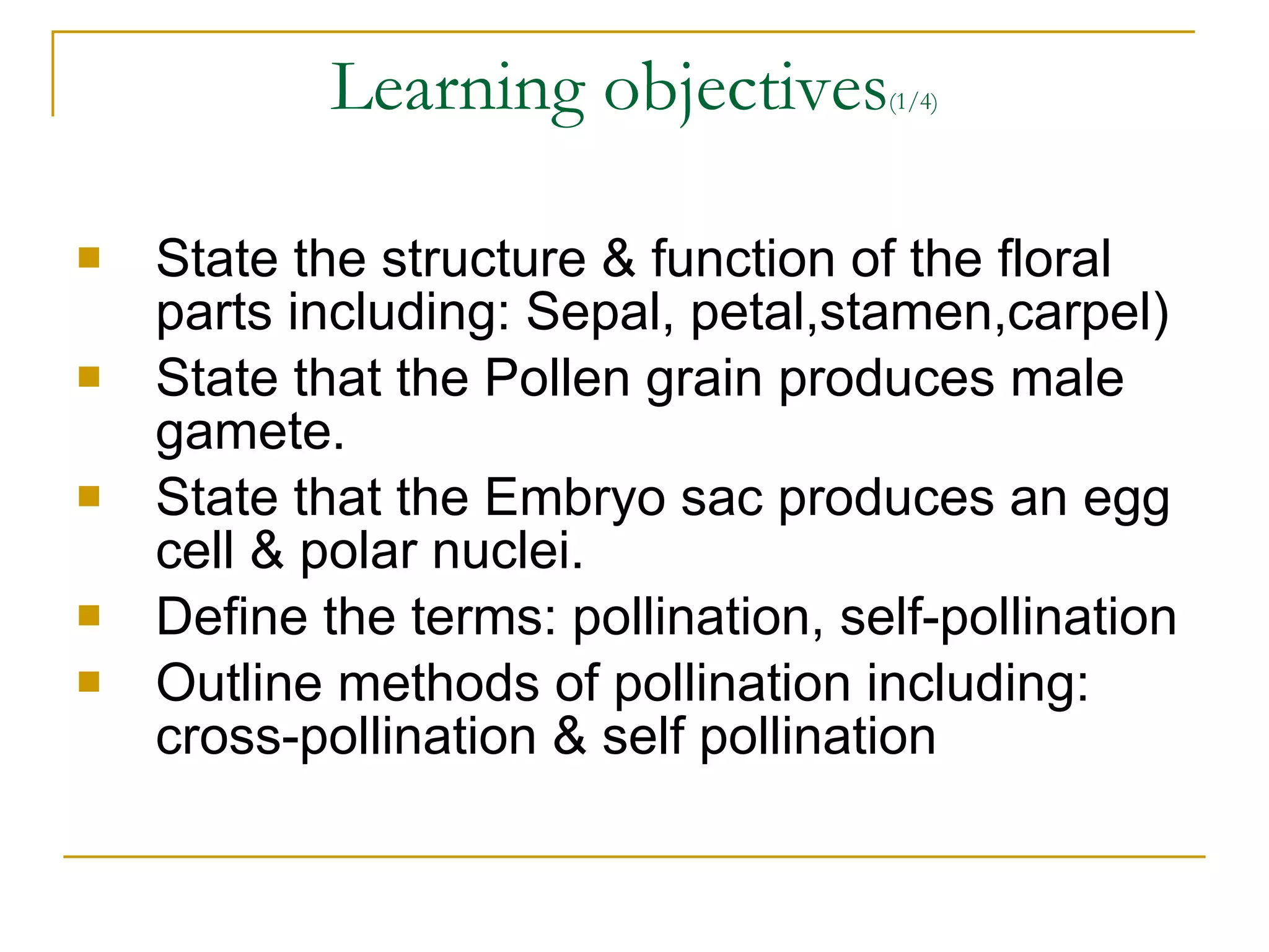 Sexual reproduction in plants | PPT