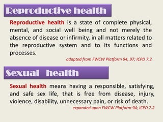 Sexual reproductive health introduction by Dr Munawar Khan SACP | PPTX