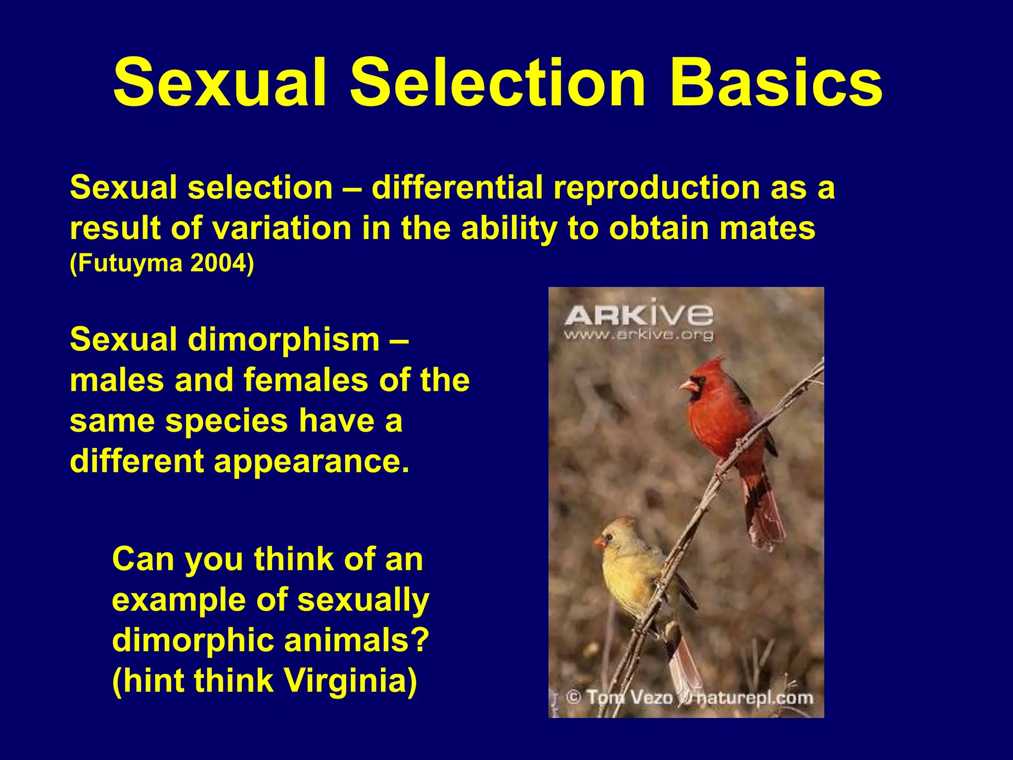 Sexual selection | PPTX