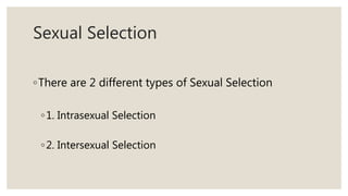 Sexual selection | PPTX