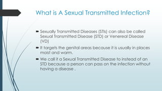 Sexual transmitted infections st is | PPTX