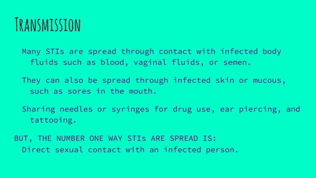 Sexual transmitted infections (sti’s) | PPT