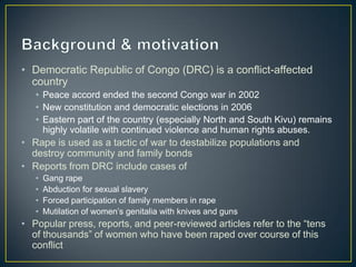 Sexual violence against women in the drc v4 | PDF