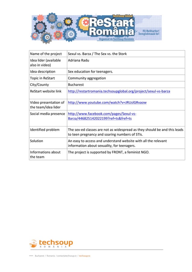 Sexul vs barza the sex vs the stork | PDF