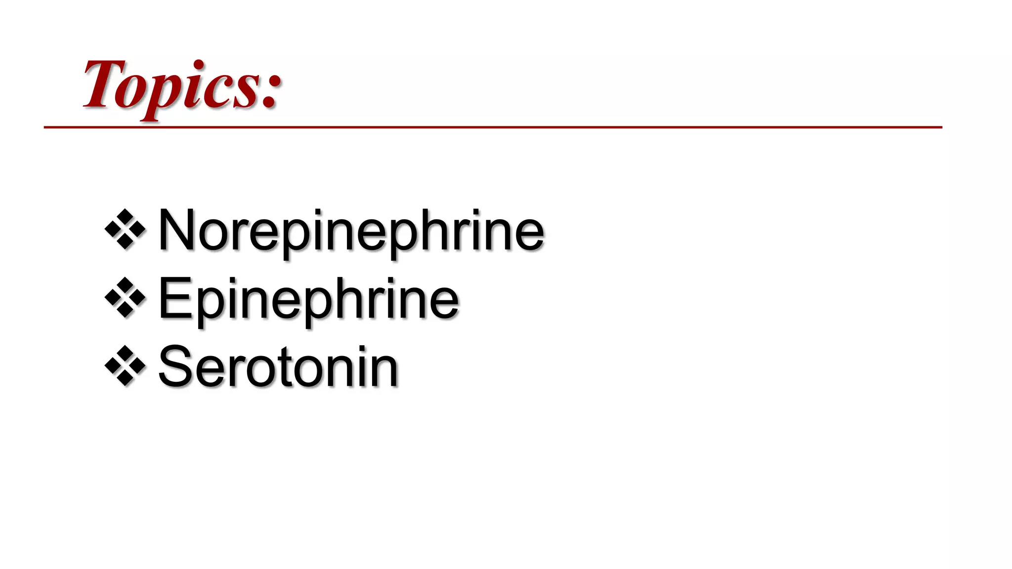 Norepinephrine | PPTX