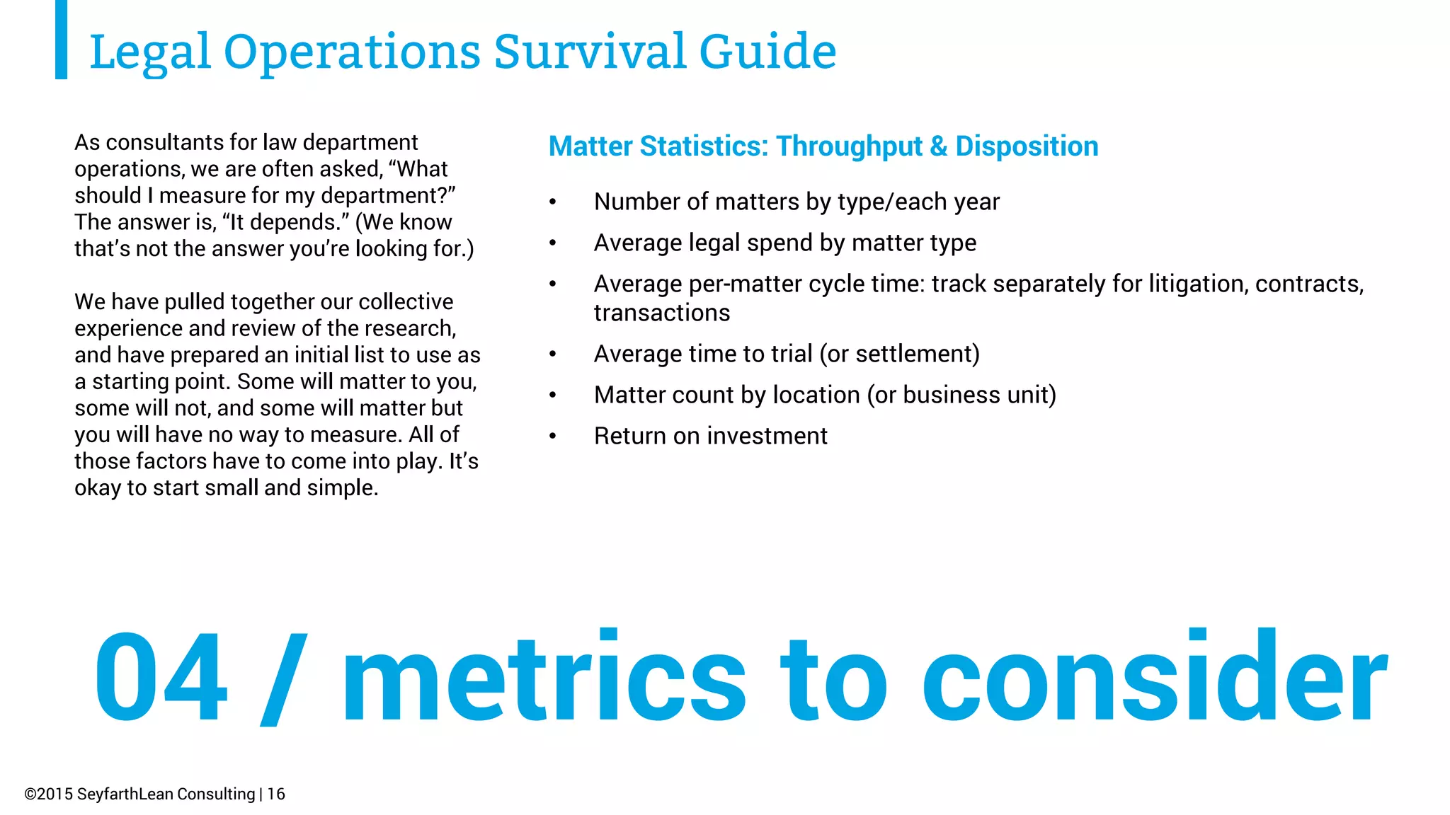 Legal Operations Guide to Key Performance Indicators | PDF