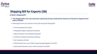 SEZ Inward Outward Procdures | PPTX