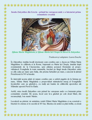 Sfânta mironosiţă Maria lui Cleopa (23 mai) | PDF